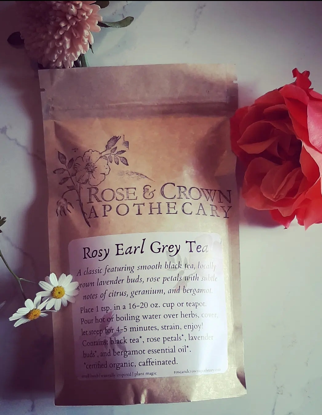 Rosy Earl Grey Tea – Rose and Crown Apothecary